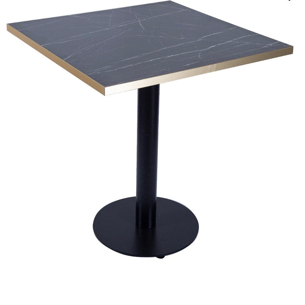 Black Marble Effect Table - Round Base – Pub Goodies